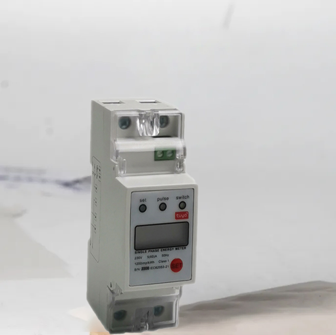 OEM Tuya 5(60)A 110V 220V Single Phase Din Rail RS485 WIFI Smart ...